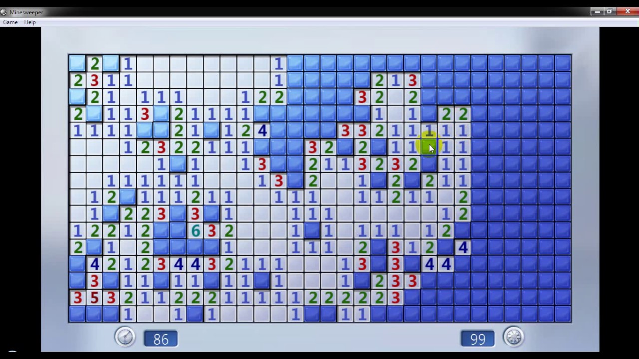 Advance failure in Advance minesweeper - YouTube