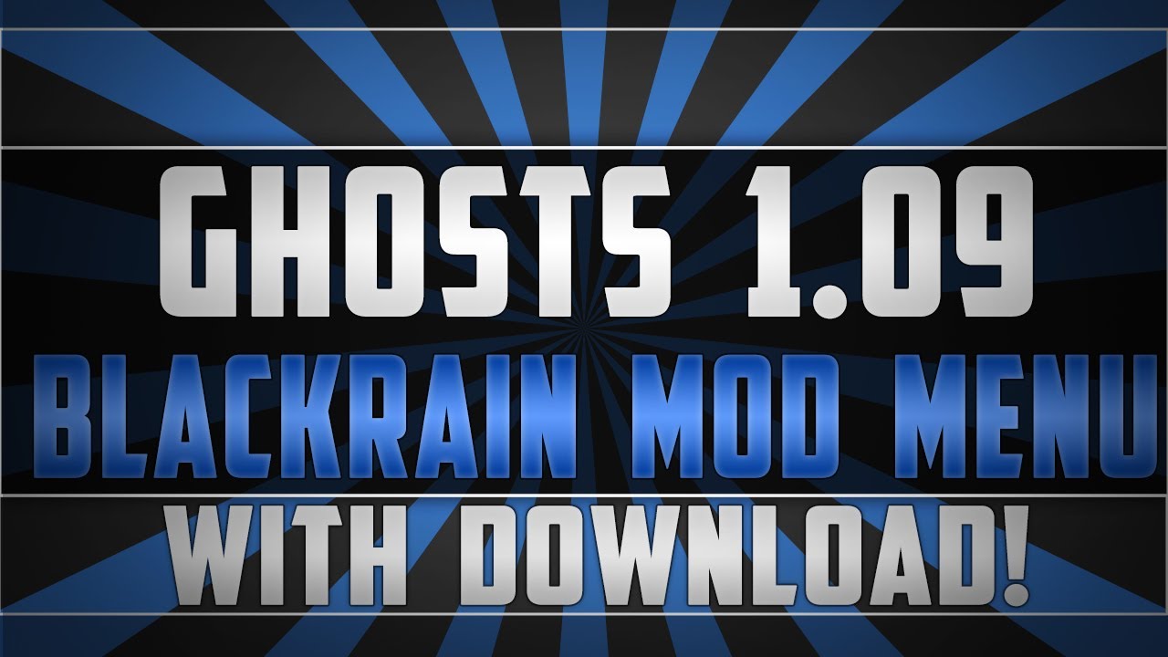 CoD Ghosts 1.09 Mod Menu - Blackrain + DOWNLOAD - YouTube