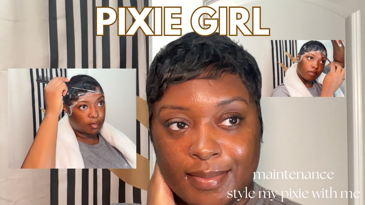 hey gal hey ♡ mold and style my pixie cut with me! :) - YouTube
