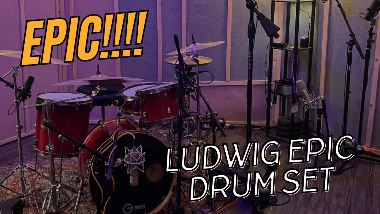Epic Drum Kit | Fox and Robyn Recording #ludwig #recordingstudio #epic #drums - YouTube
