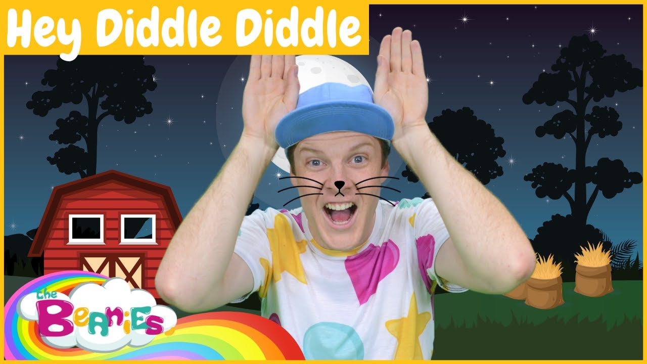 Hey Diddle Diddle, the Cat and the Fiddle | Nursery Rhyme | Song for ...