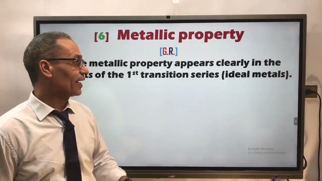 Metallic Properties Session 3 Last vedio - YouTube