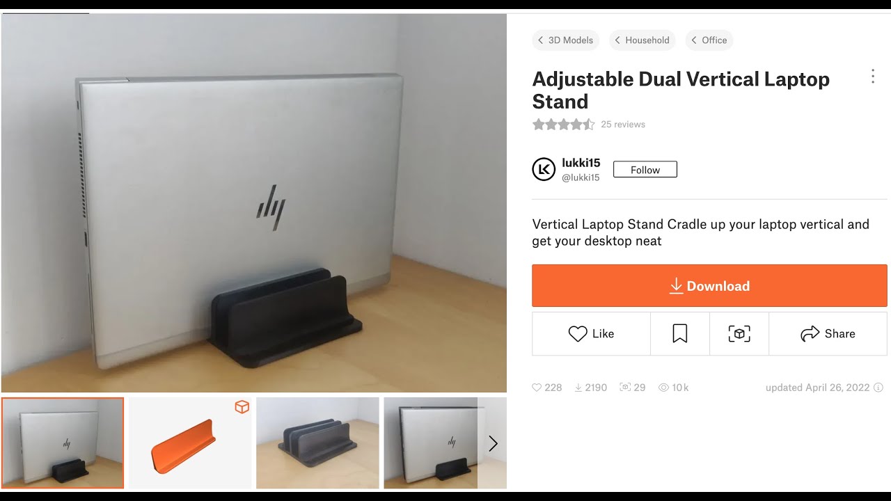 Bambu Lab A1 Timelapse - Adjustable Dual Vertical Laptop Stand - YouTube