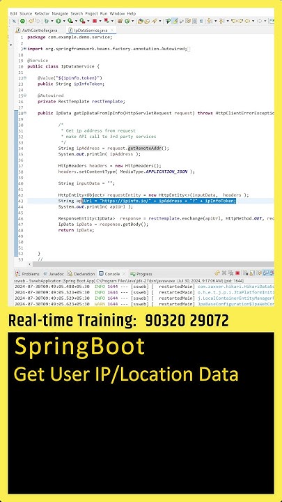 Springboot Tutorial Get User Iplocation Data Java Spring Boot In