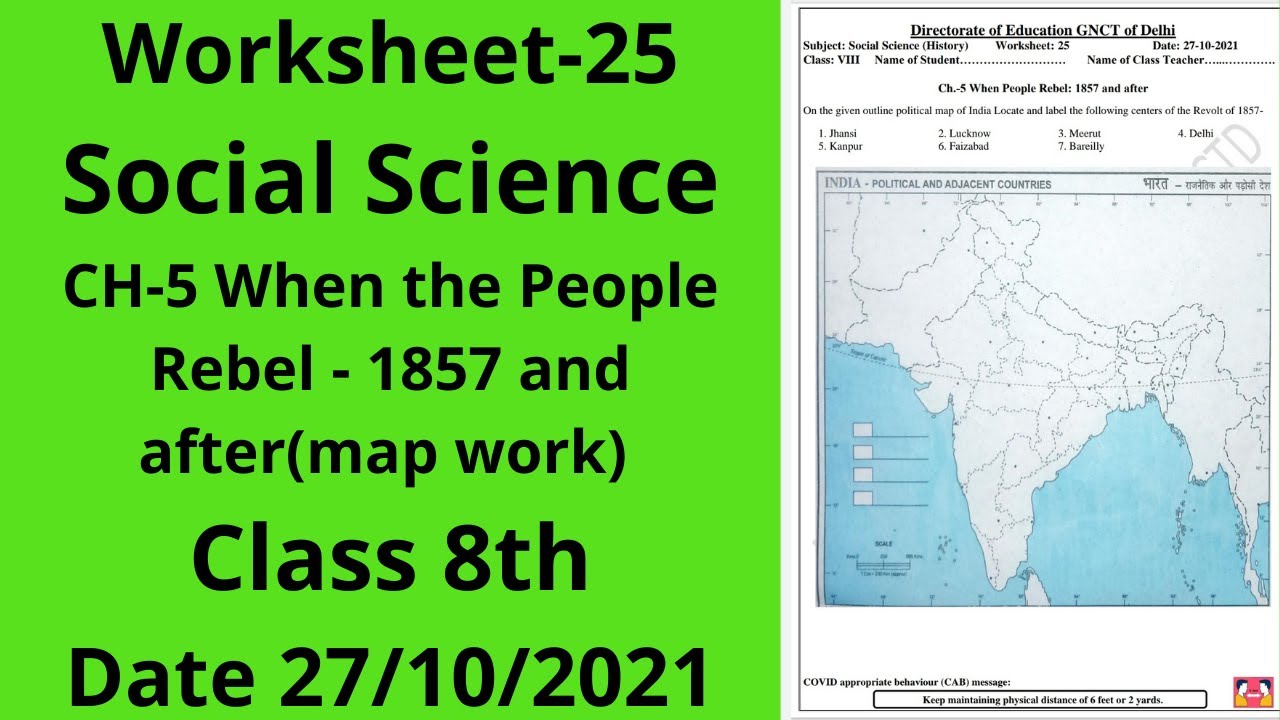 Worksheet 25 sst class 8 English Medium (27/10/21/worksheet sst class 8 ...