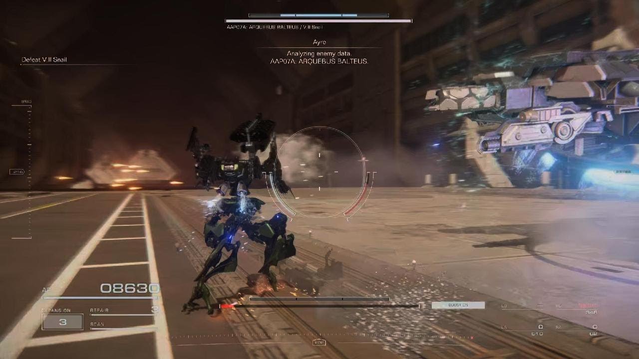 V.II SNAIL BALTEUS BOSS FIGHT | ARMORED CORE VI - YouTube