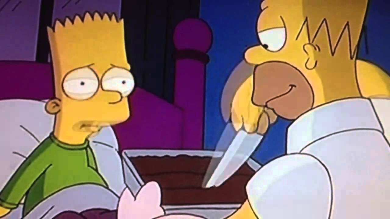 Homer spaventa Bart - YouTube