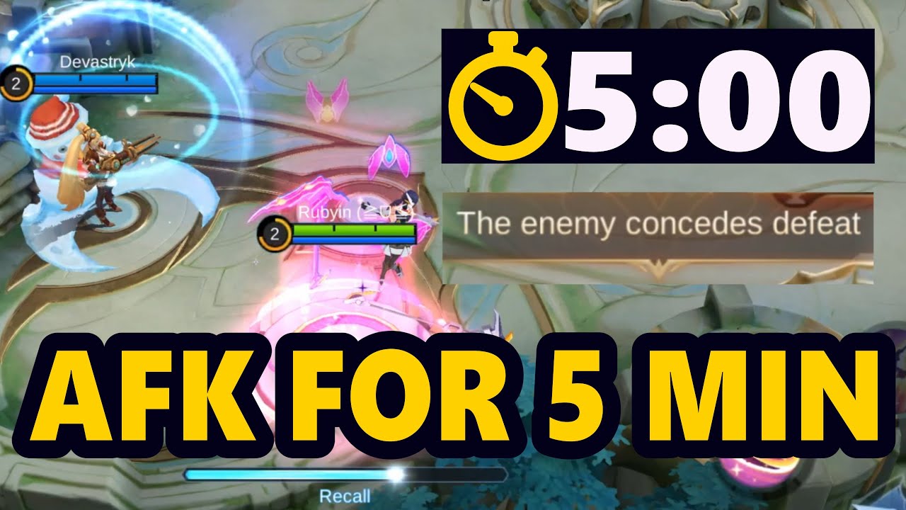 We AFK for 5 Minutes, and then try to win while getting MVP | Mobile ...