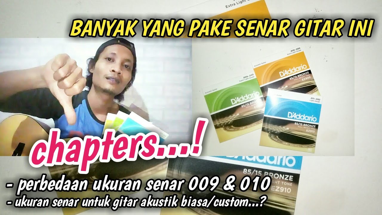 REVIEW SENAR GITAR AKUSTIK D'ADDARIO 30 RIBU FULL SET - YouTube
