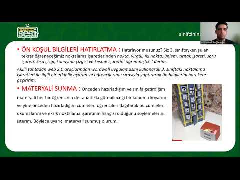 Sınıf Öğretmenliği Sözlü Sınav Türkçe Kazanımı Ders Kurgusu Videosu