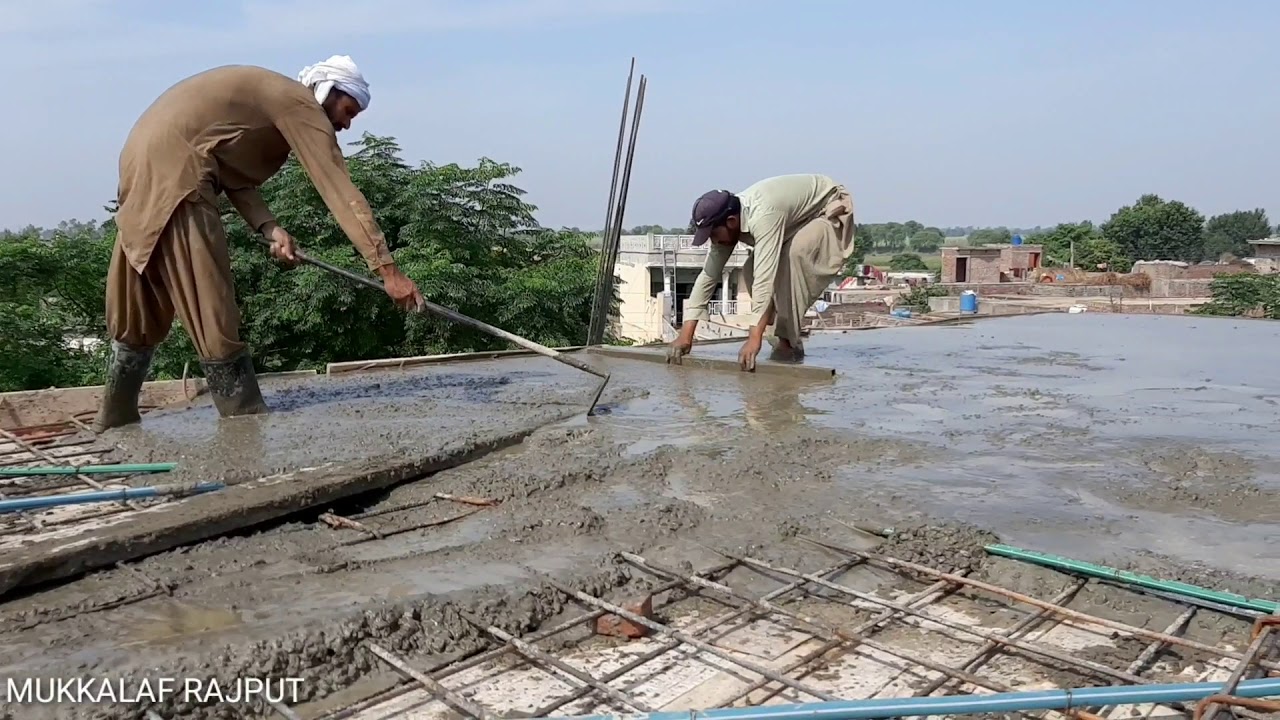 Alhamdulillah Hamara 2 Floor ka Lenter Pad Gaya / RCC Roof Making in ...