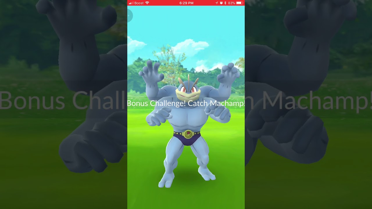 2 Pokemon Trainers VS Machamp Raid Boss - YouTube