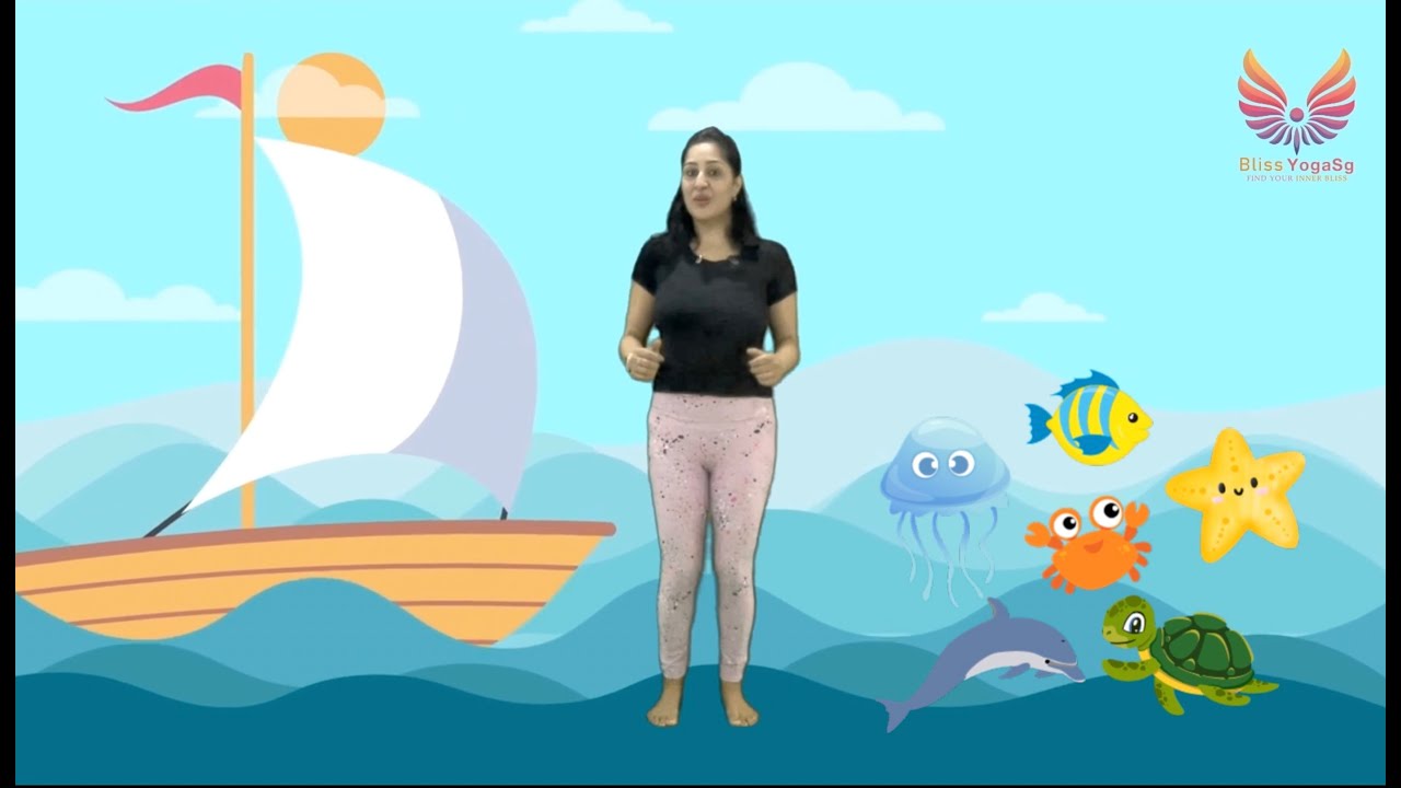 Ocean Adventure Yoga for Kids: Fun Sun Salutation | Ages 2-10 - YouTube