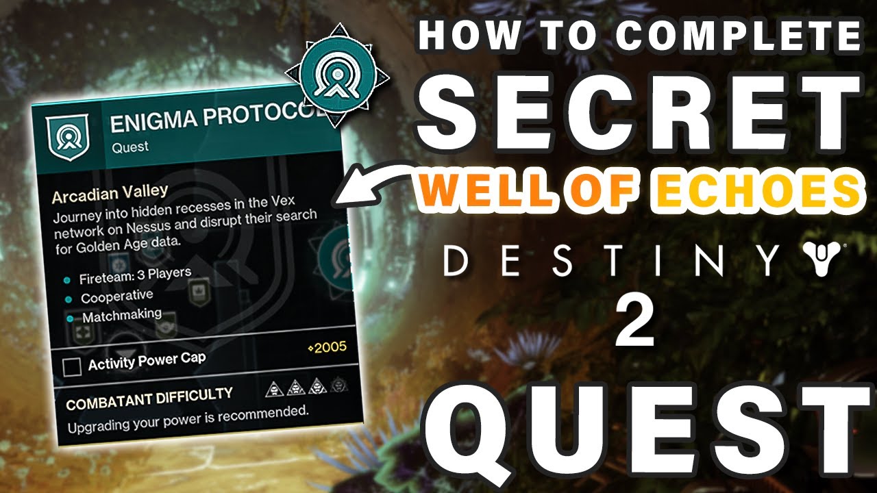 How to Complete Well Of Echoes Disturbance | Encoded Log Quest Destiny ...