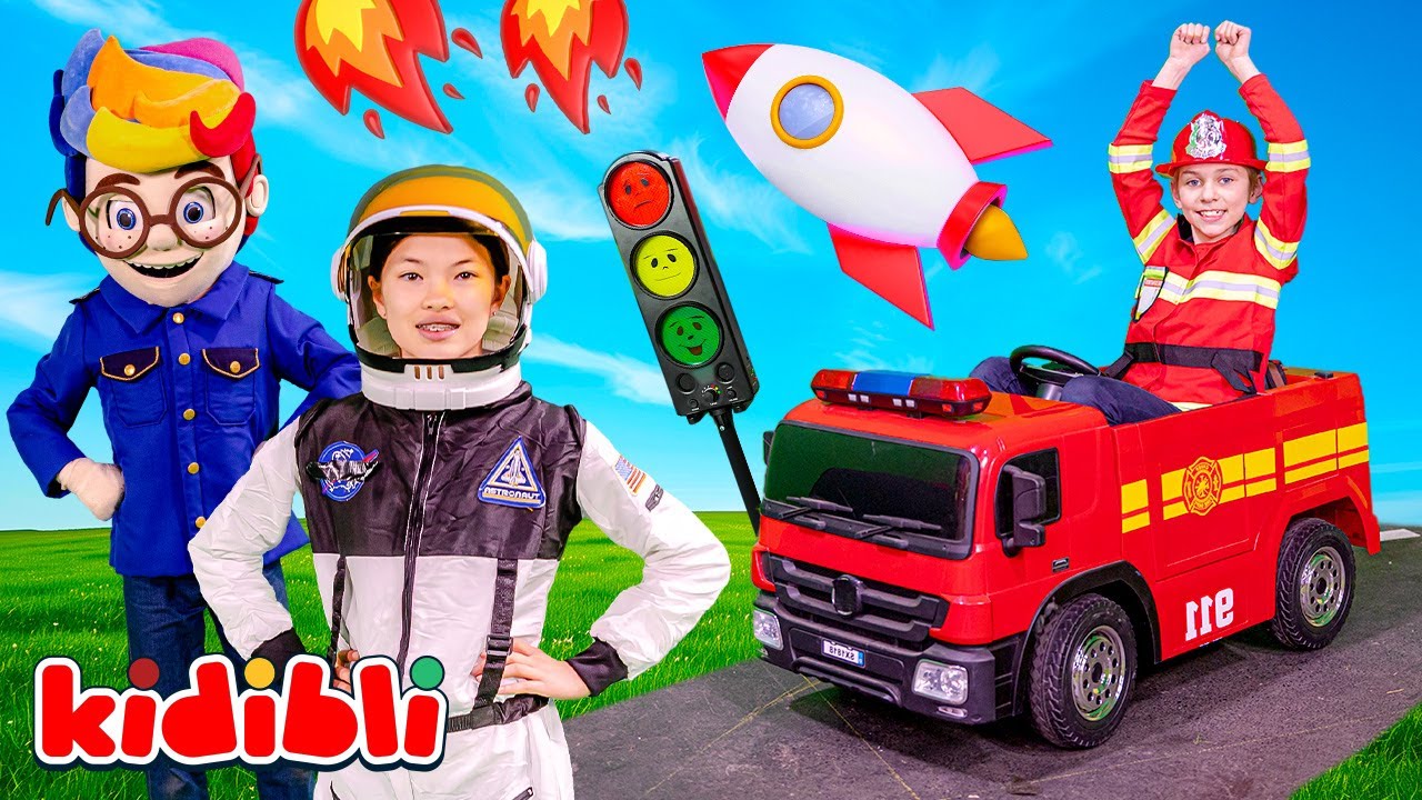 Firefighter, Police, Doctor, and Construction Worker Kids 🚒 Fun ...