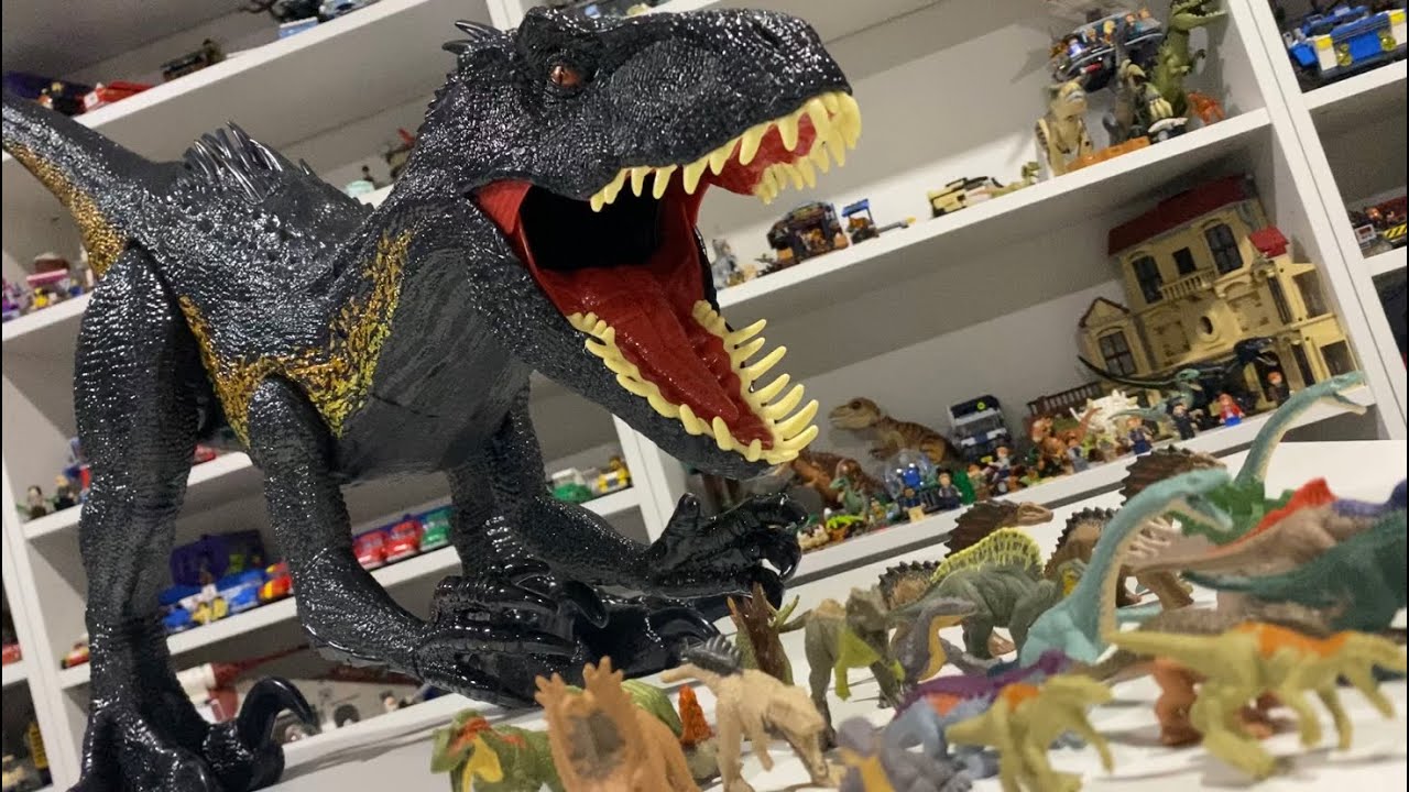 How Many Mini Dinosaurs Can Indoraptor Eat?! - YouTube