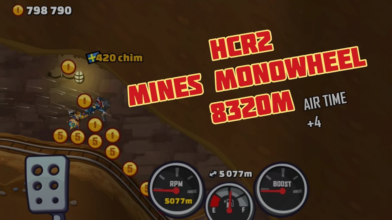 FIRST PLACE IN SWEDEN, MONOWHEEL IN MINES 8 320M - Hill Climb Racing 2 ...
