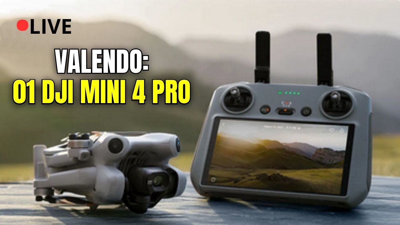 Hoje Tem Drone na Mig toys Live DJI MINI 4 PRO (COM DJI RC2) - YouTube