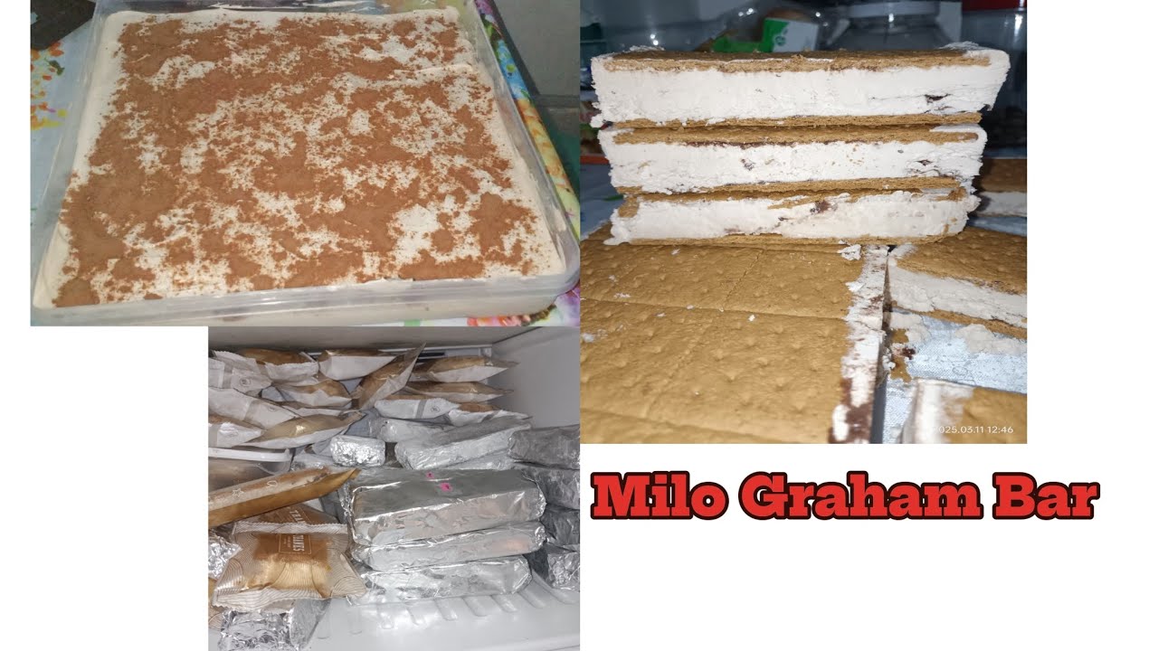Milo Graham Bar/ Easy Recipe/ How to make graham bar/ vlog23/ Hydee ...