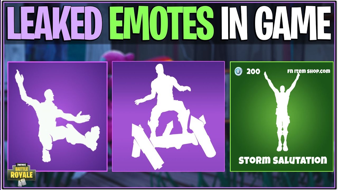 *NEW* Fortnite: SEASON 4 LEAKED EMOTES! *Smooth Ride, Rocket Spinner ...
