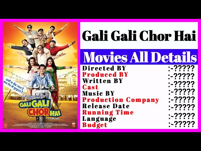 Gali Gali Chor Hai Cast