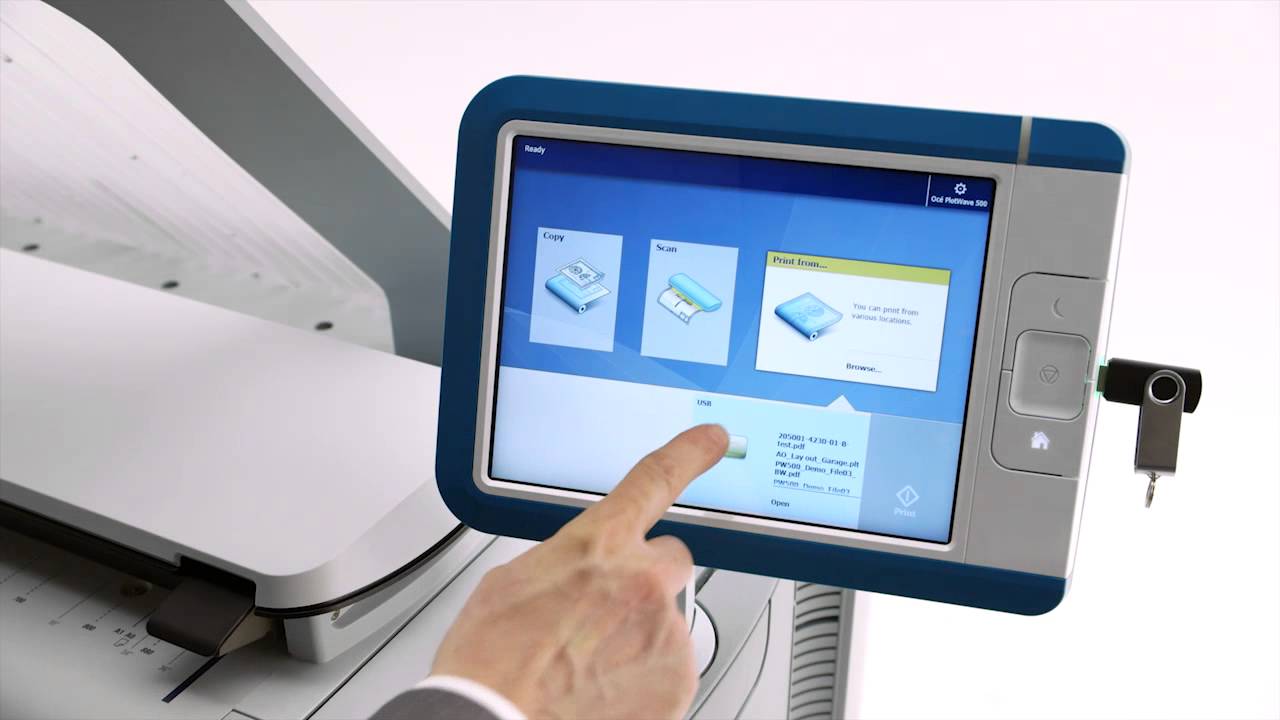 Oce PlotWave 500 Large Format Printing System - YouTube