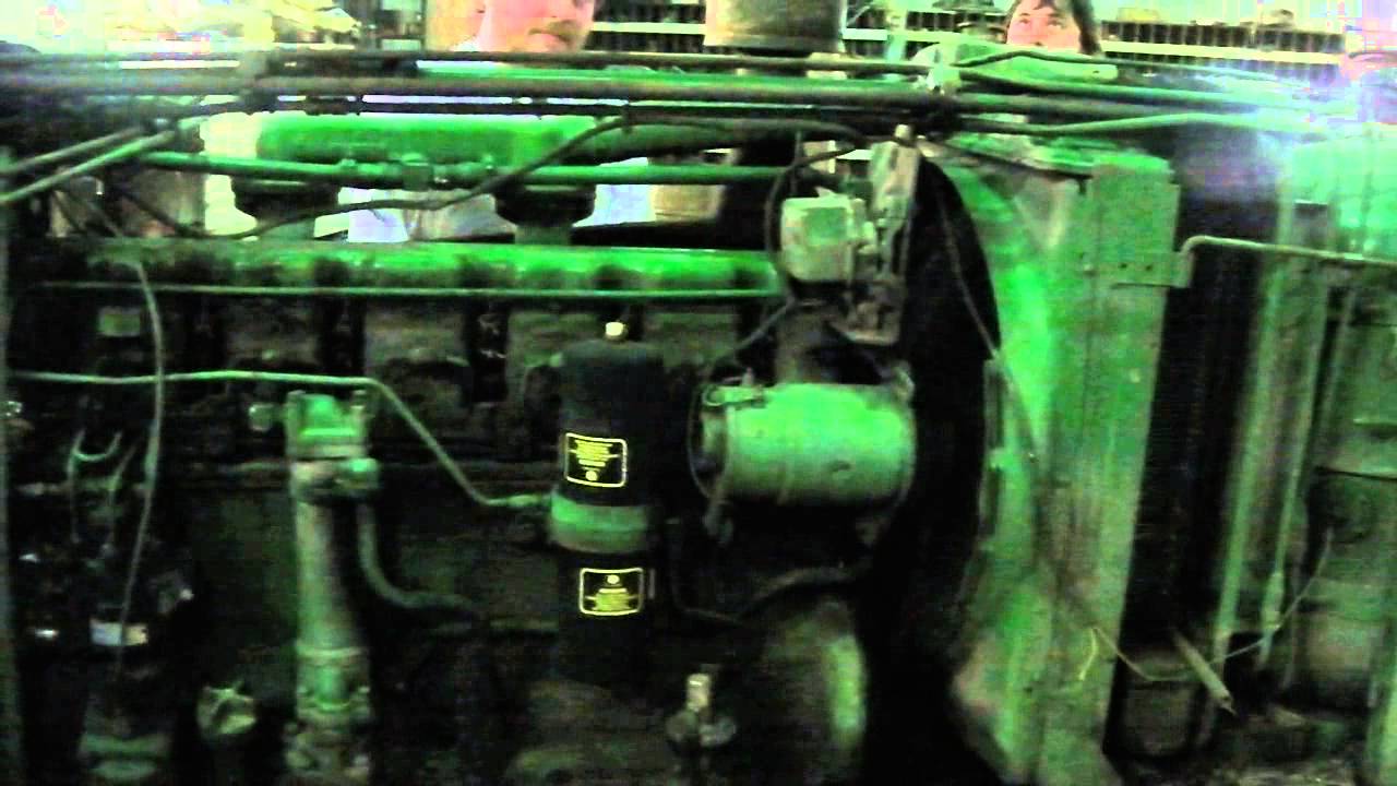 EARLY 4020 DIESEL PARTS TRACTOR RUNING MOTOR - YouTube