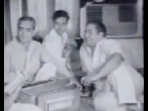Mohd. Rafi - Live Video of Studio Recording
