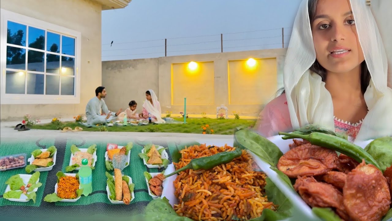 New Ghar Mein Iftaari Ki Bhut Shandar | Iftari in lawn first time ️ ...