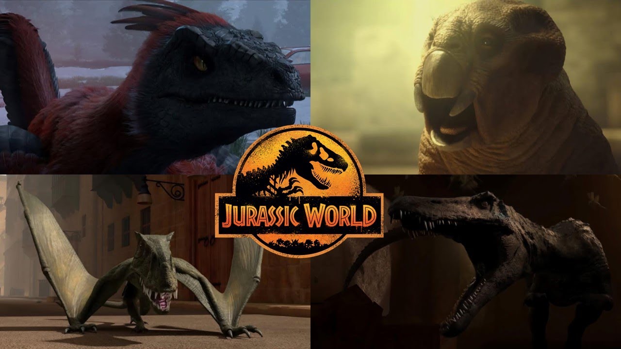 new Jurassic world Chaos Theory season 3 images pyroraptor lystrosaurus ...