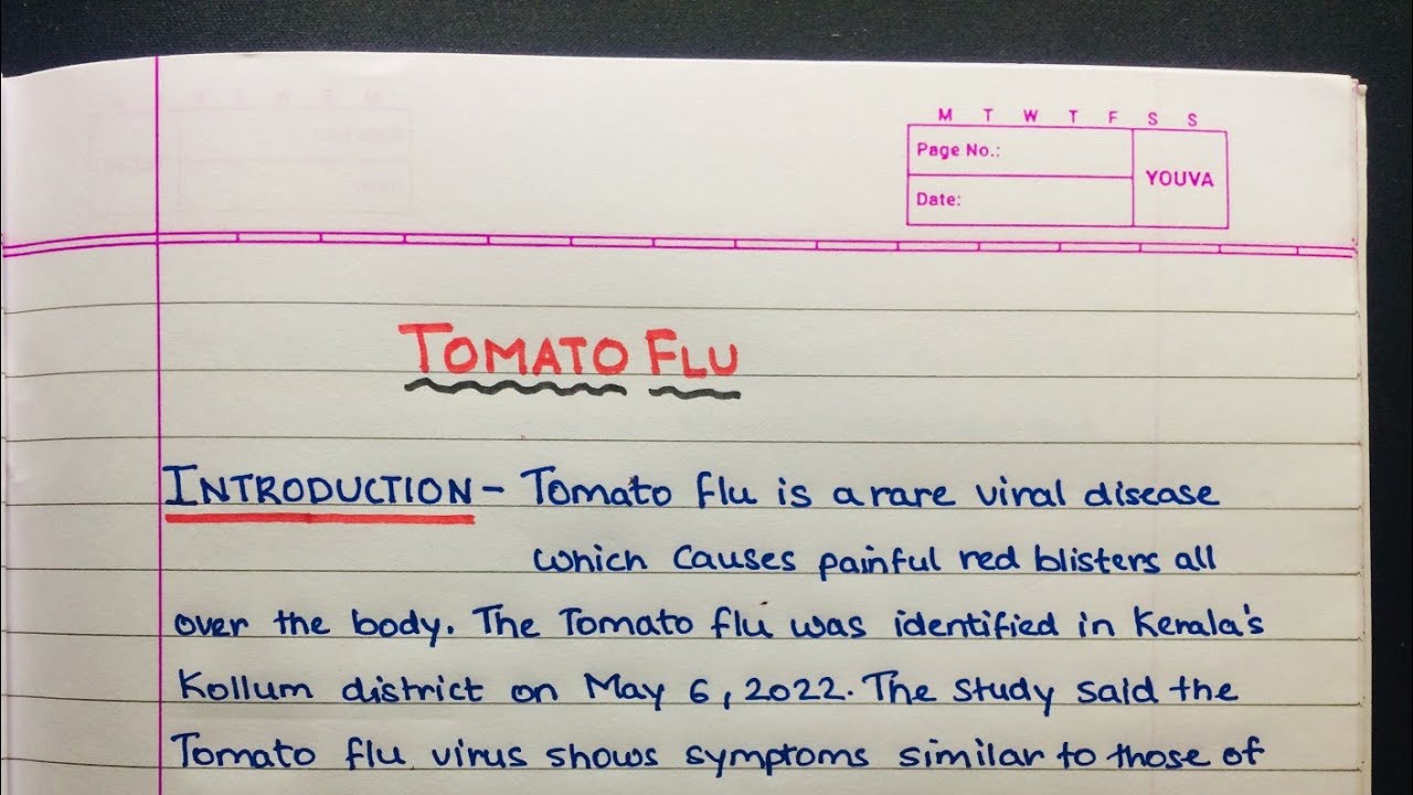 Essay writing on Tomato Flu in English | Tomato Flu essay with heading ...