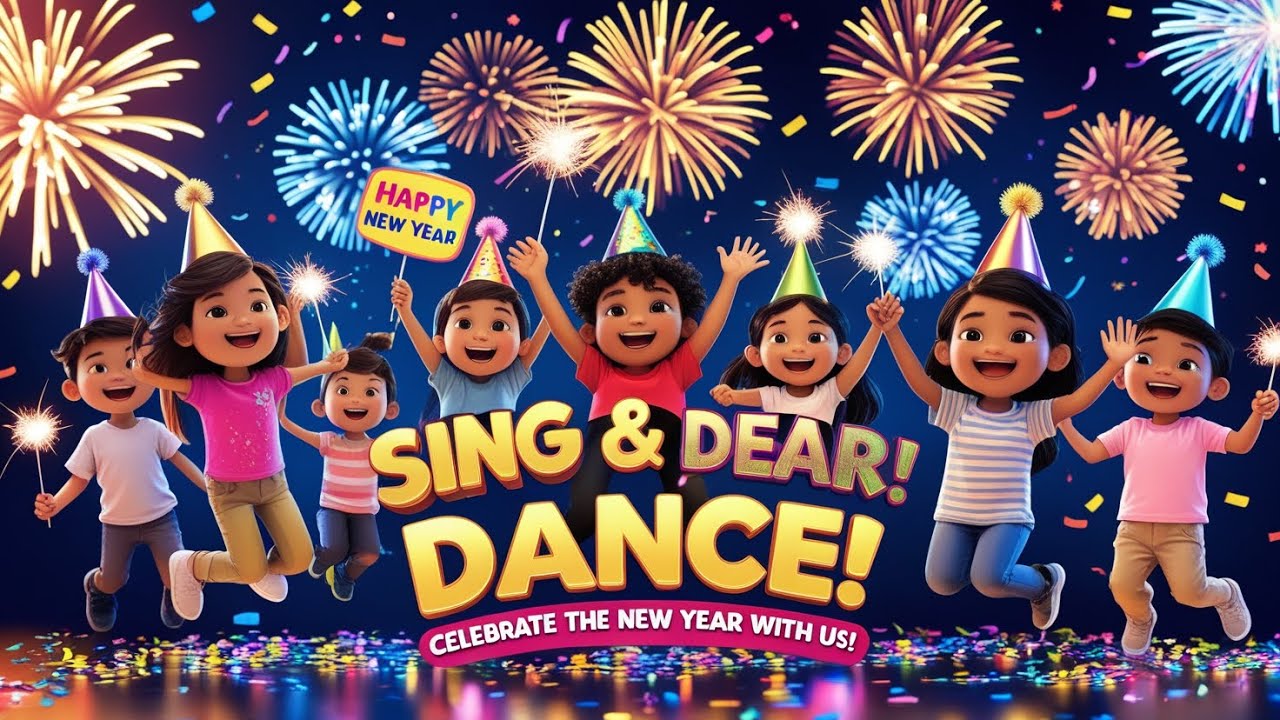 🎉 Sing & Dance! The Ultimate New Year Song for Kids 🎊 Fun, Educational ...