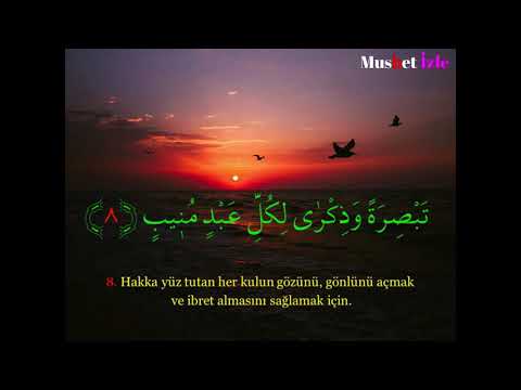 Kaf Suresi 1-15 Ayetler Mealli