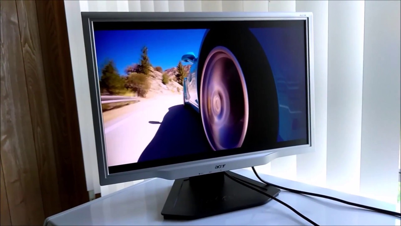 Acer 22 Inch Widescreen LCD Monitor with Power Cable - YouTube