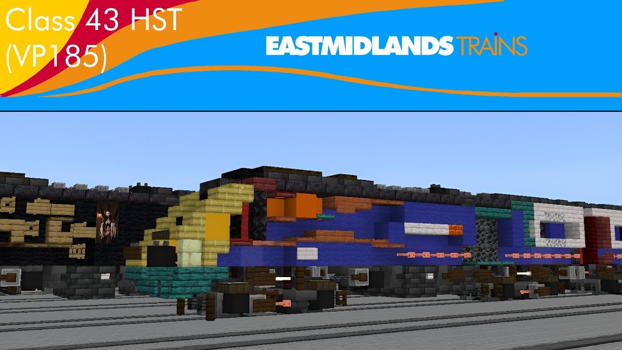 Minecraft East Midlands Trains Class 43 HST tutorial - YouTube