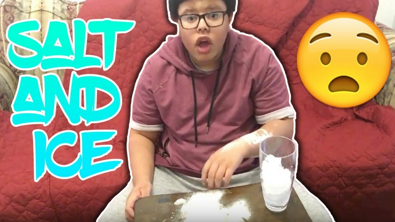 SALT AND ICE CHALLENGE!!! (HURTS SO BAD) - YouTube