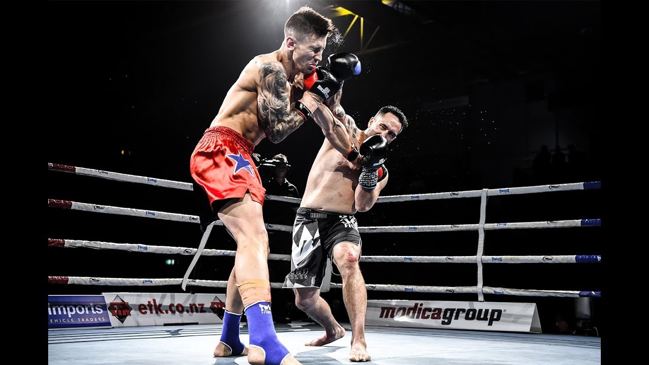 86kg K-1 Kickboxing 8 Man Semi Final: Ramegus Te Wake vs Ash Solly ...