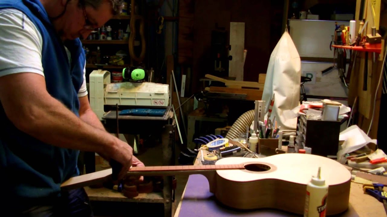 Glenn Bird Guitars, Custom Tenor Acoustic Guitar Build part 5 - YouTube