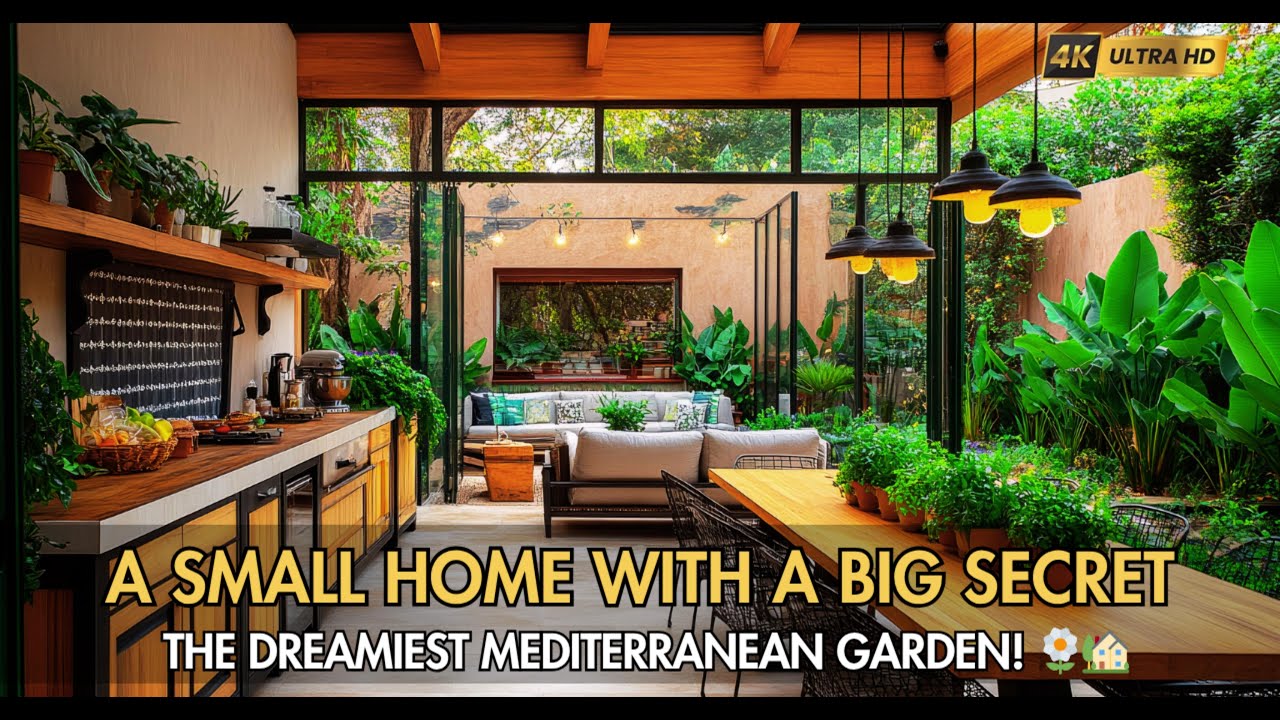 Mediterranean Backyard Garden with Rustic Outdoor Style for Minimalist ...