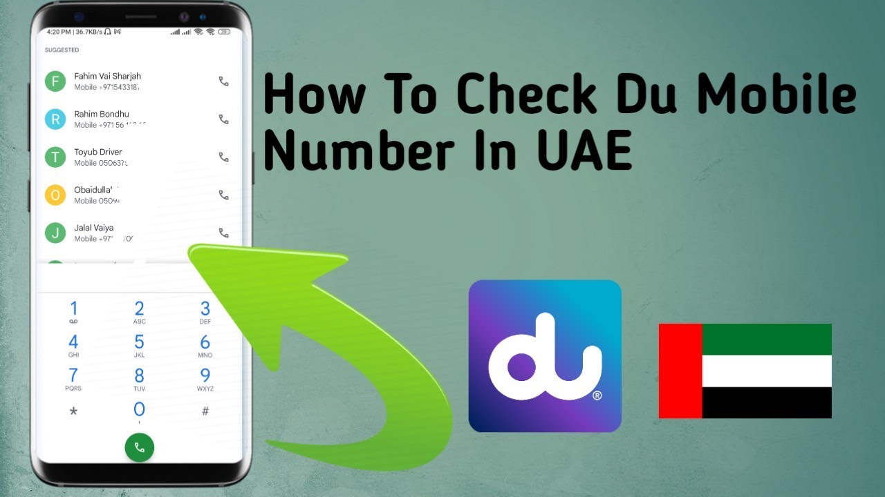 How To Check Du Sim Card Number In UAE | Du | United Arab Emirates ...