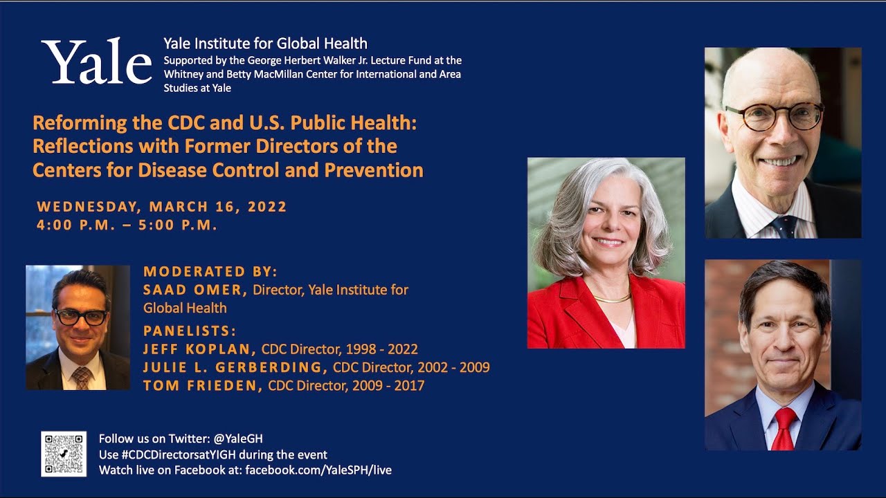 Reforming the CDC and U.S. Public Health: Reflections from Former ...