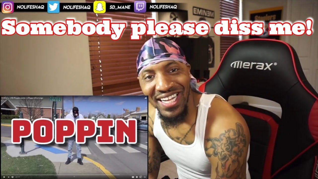 THIS THE BEST VERSE! | 100Kufis - Poppin (KSI remix) #PoppinChallenge ...