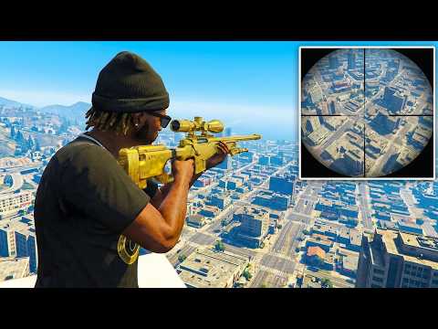 I Tried The Hardest Sniper Shots In GTA 5 Online... Kinda.
