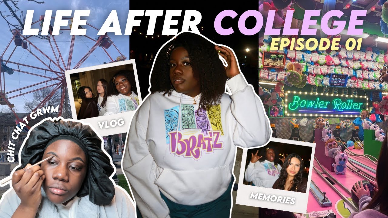 LIFE AFTER COLLEGE EP 01 | chit chat grwm, college fair, vlog, hanging ...