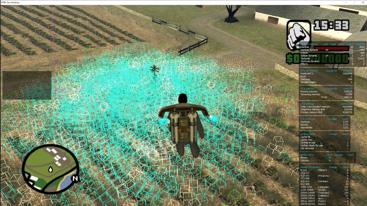 MTA:SA Bullet physics boxes performance - YouTube