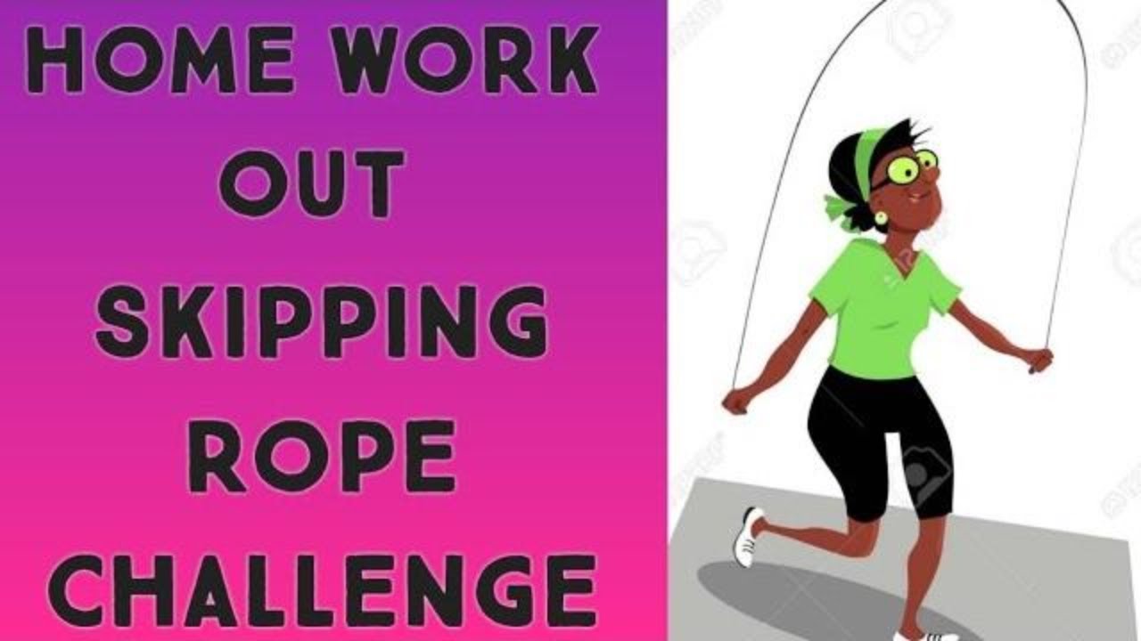 HOME WORK OUT FOR WEIGHT LOSS: SKIPPING ROPE CHALLENGE|VIANA'S BEAUTY ...