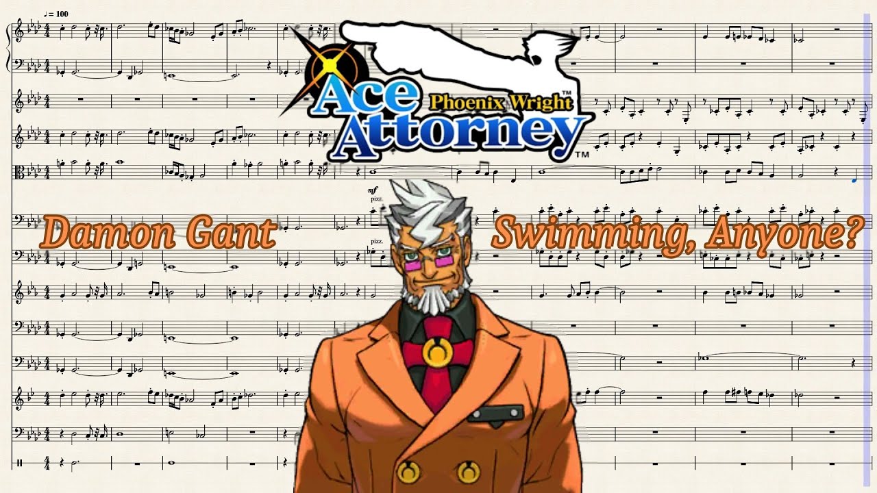 Damon Gant ~ Swimming, Anyone? - Arrangement from "Phoenix Wright: Ace ...