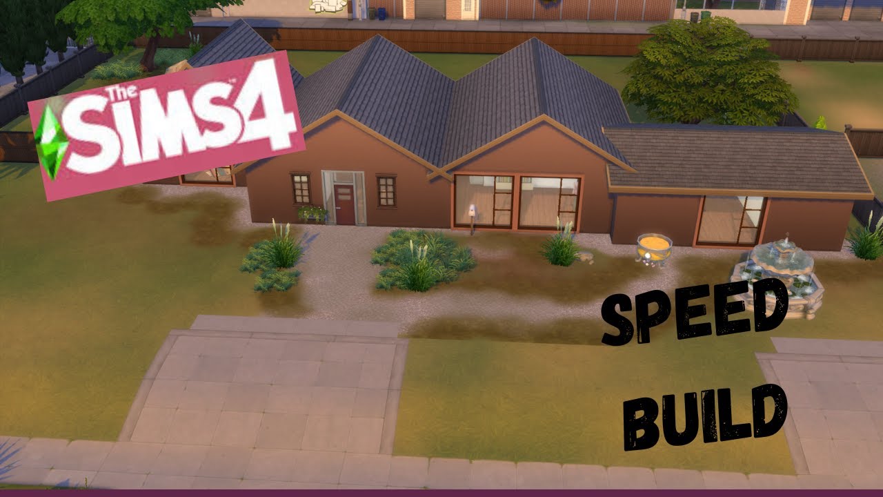 the sims4..rancher home styled house build - YouTube