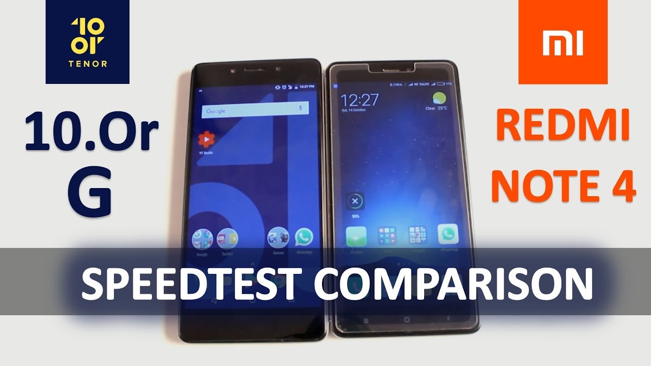 Redmi Note 4 vs Tenor G (10.or G) Speedtest Comparison | Must Watch ...