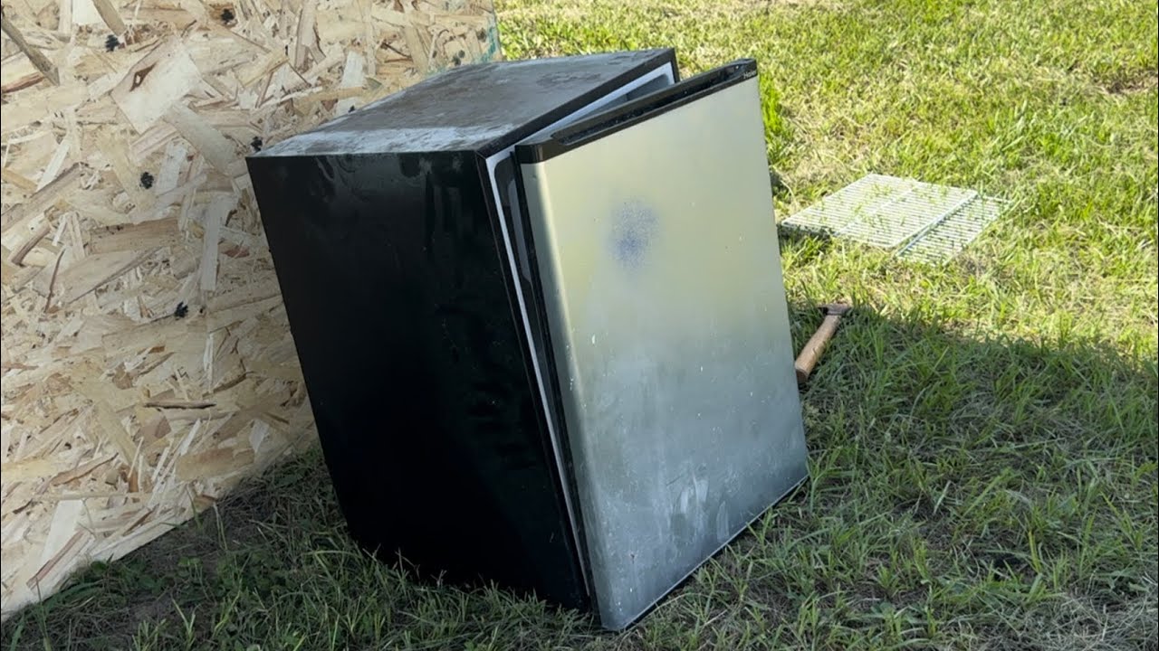 Haier Mini Fridge Destruction - YouTube